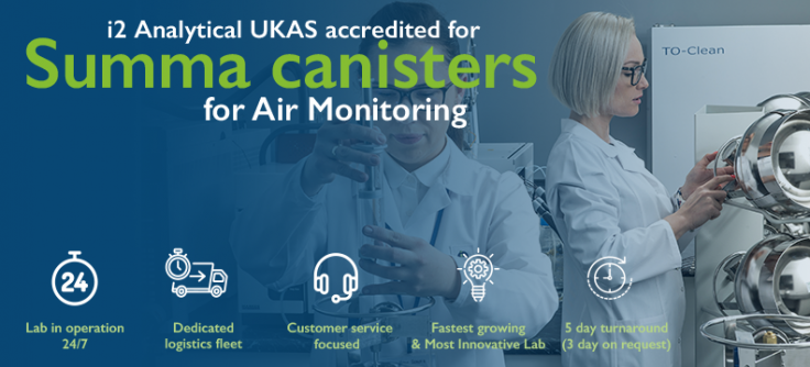i2 extends scope to include Summa canisters to its air monitoring services