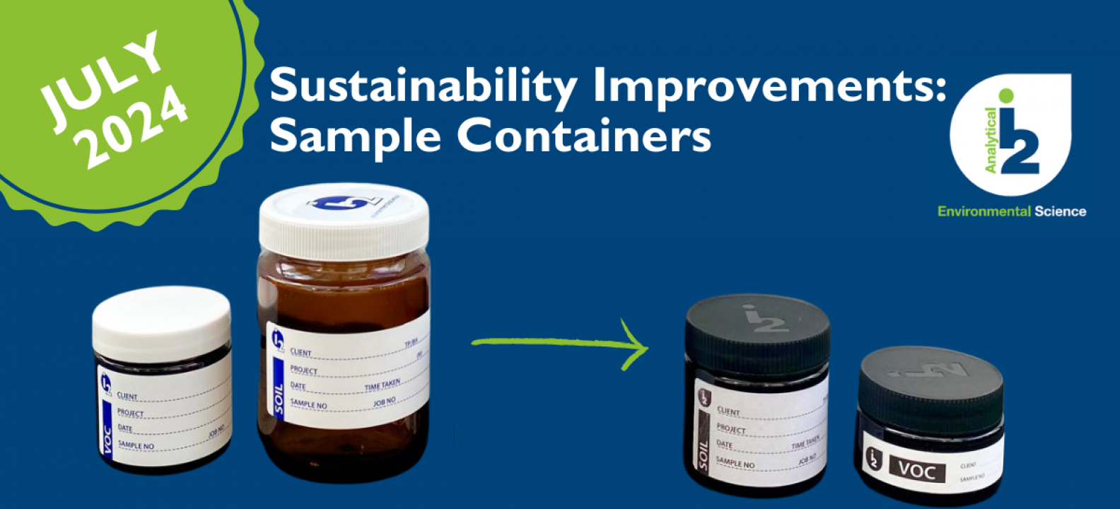 New Sample Containers | Packaging | New Jars | i2 Analytical